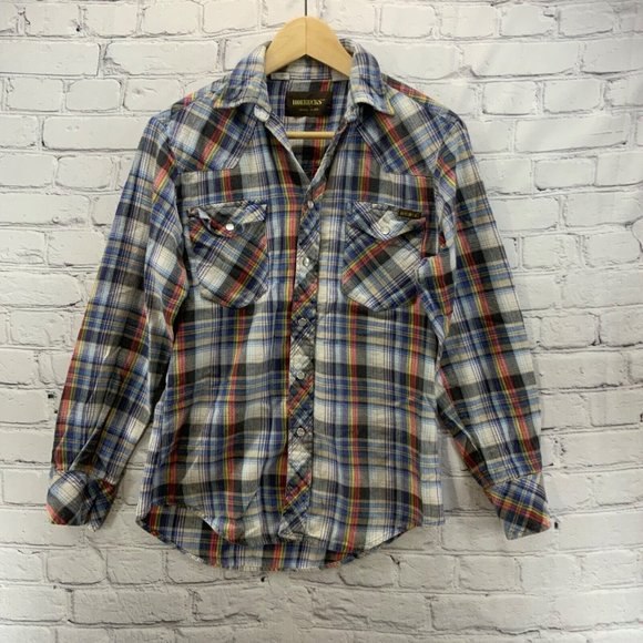 Roebuck & Co. | Shirts | Sears Roebucks Vintage 7s Western Shirt Mens S ...